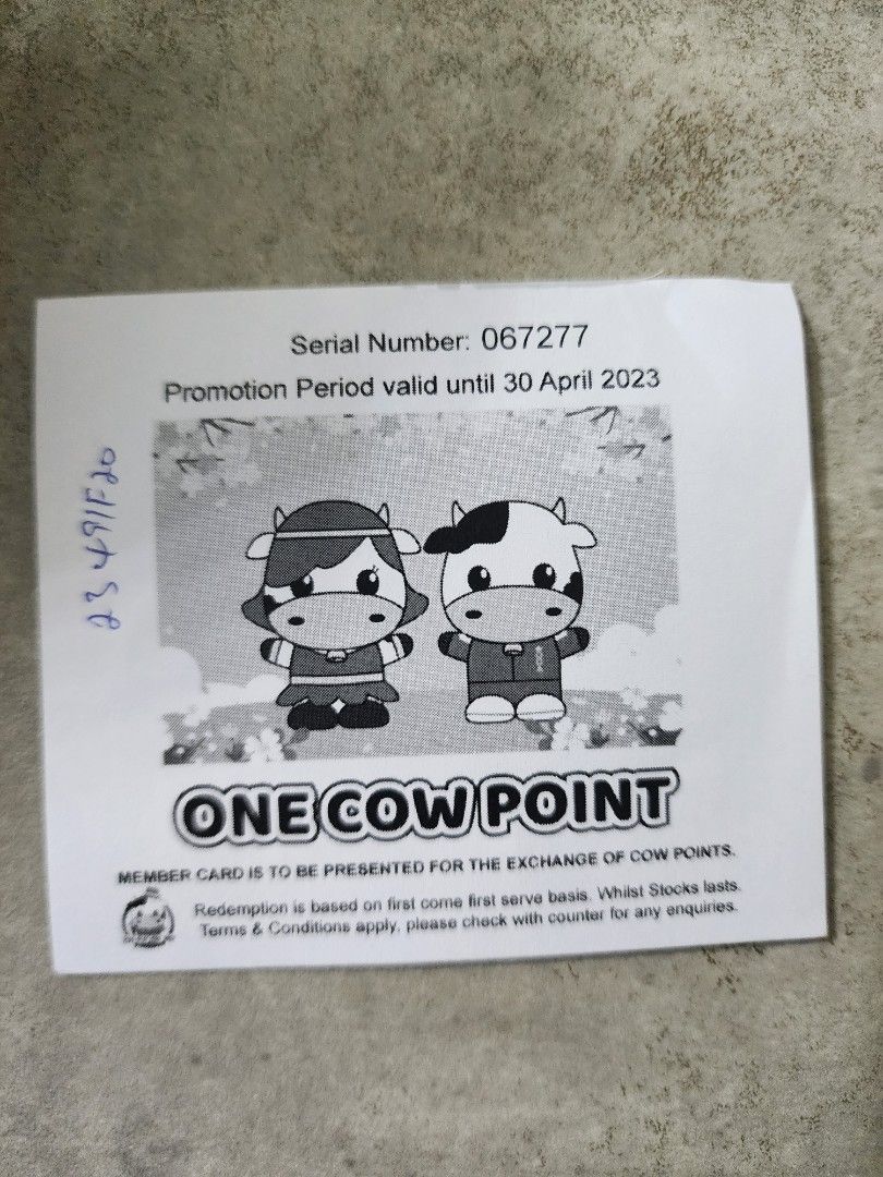 CPCM Cow points, Hobbies & Toys, Toys & Games on Carousell