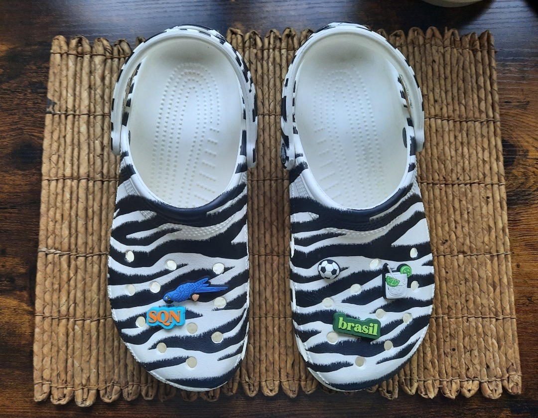Crocs Classic Animal Print Clog, Men's Fashion, Footwear, Slippers ...
