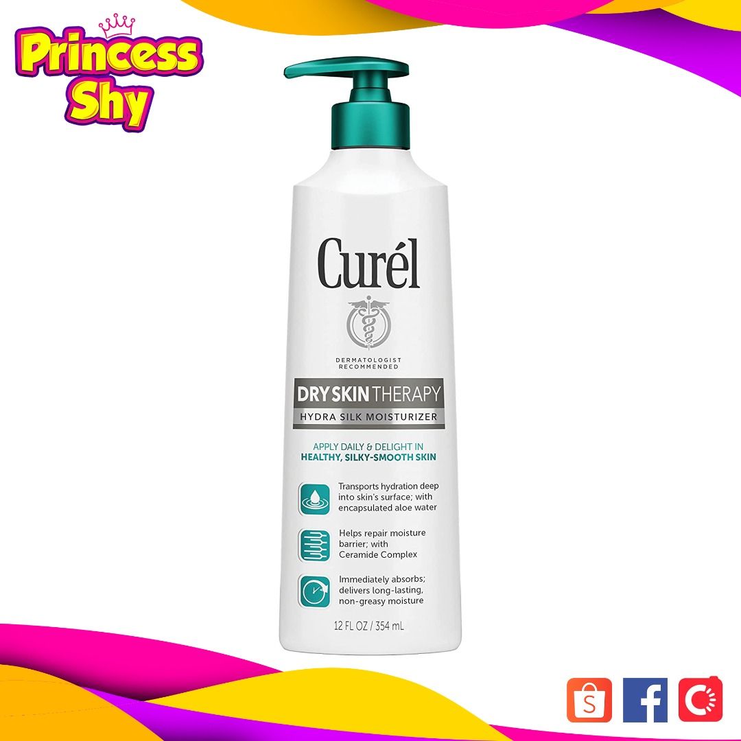 Curel Dry Skin Therapy Hydra Silk Moisturizer Lotion 12 oz 354 ml, Beauty & Personal Care, Bath ...