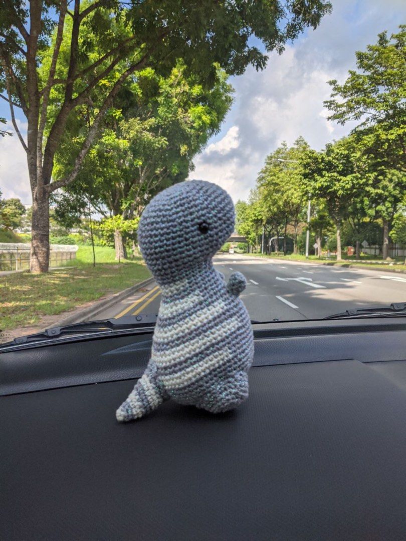 (Crochet for Charity) Handmade Crochet T-rex Dinosaur, Hobbies & Toys ...