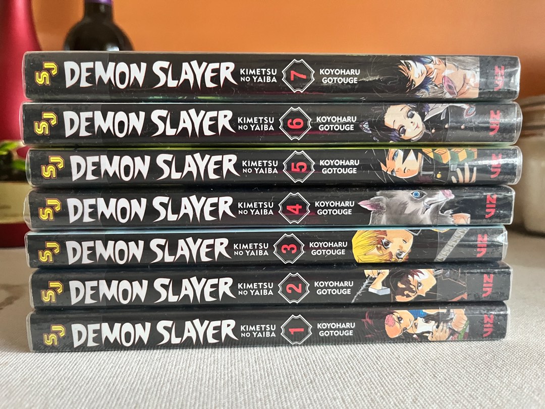 Demon Slayer Book Set (1-7) on Carousell