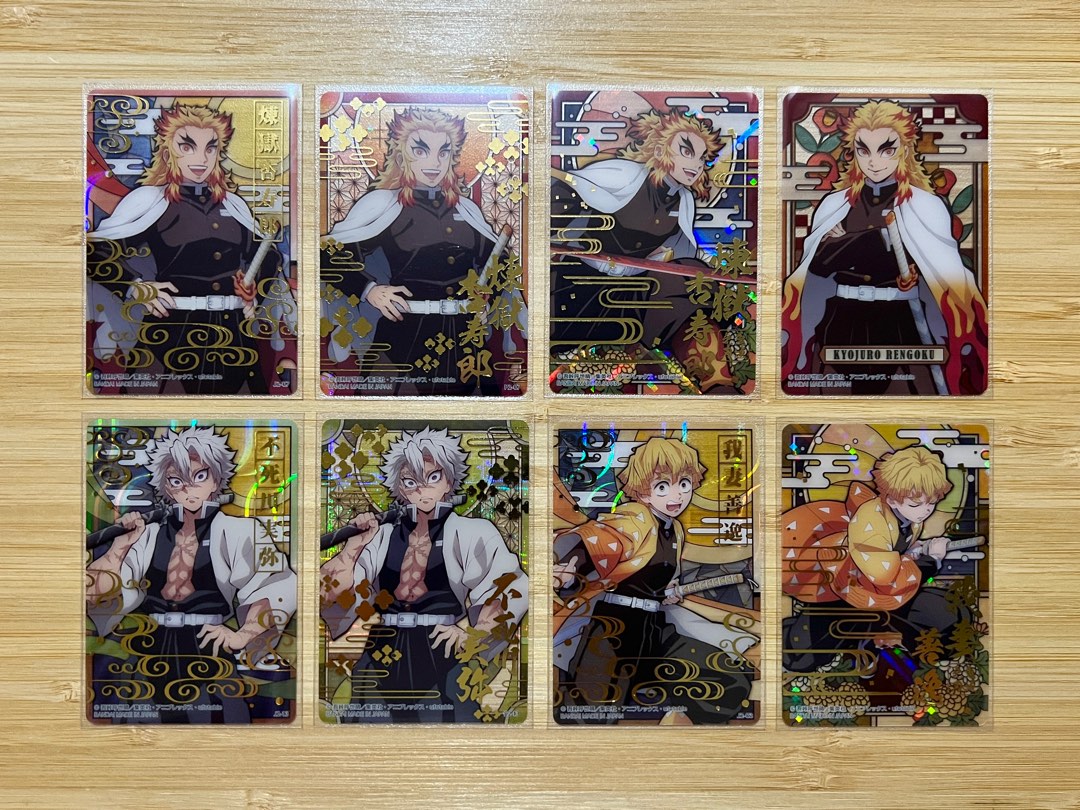 Demon Slayer KNY Stained Glass + Wafer Cards Assorted, Hobbies & Toys ...