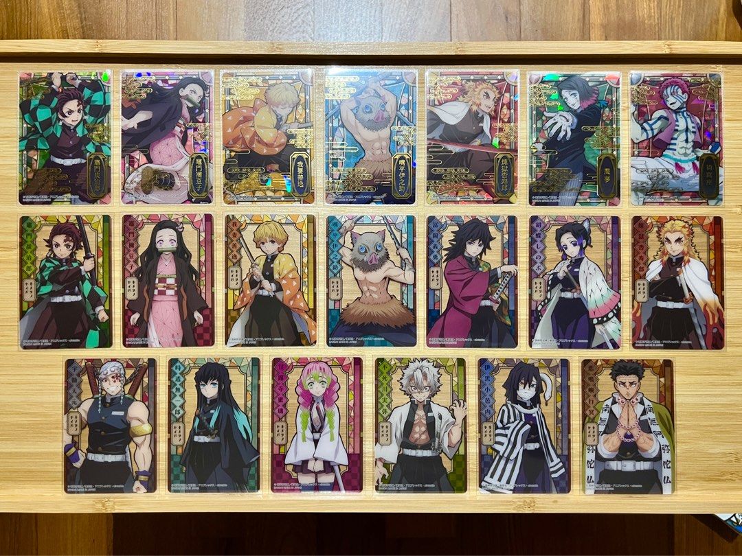 Demon Slayer KNY Stained Glass Cards Vol. 1, Hobbies & Toys ...