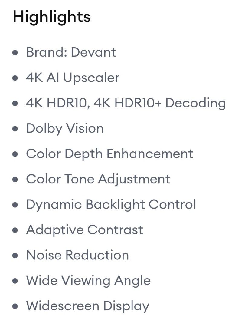 Devant 55UHD204 55" 4K UHD Smart TV, TV & Home Appliances, TV ...