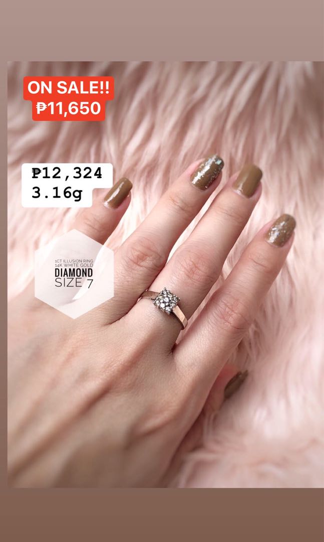 Diamond ring subasta, Women's Fashion, Jewelry & Organizers, Rings on ...