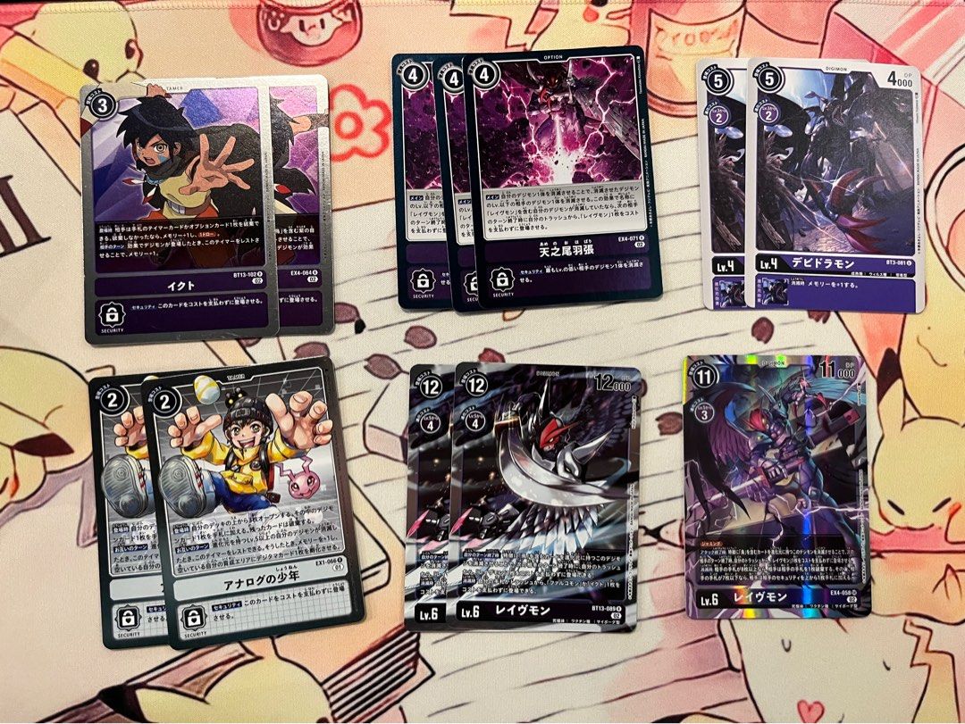 Digimon Ravemon purple deck, Hobbies & Toys, Toys & Games on Carousell
