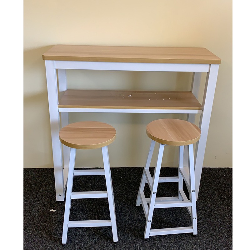 Double layer High Table Set ！！1+2 Whole Set, Furniture & Home Living ...