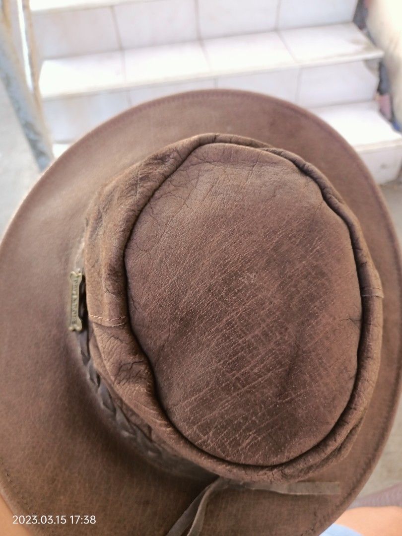 Driza-Bone leather hat on Carousell