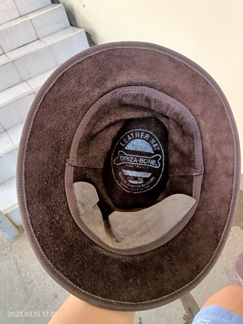 Driza-Bone leather hat on Carousell