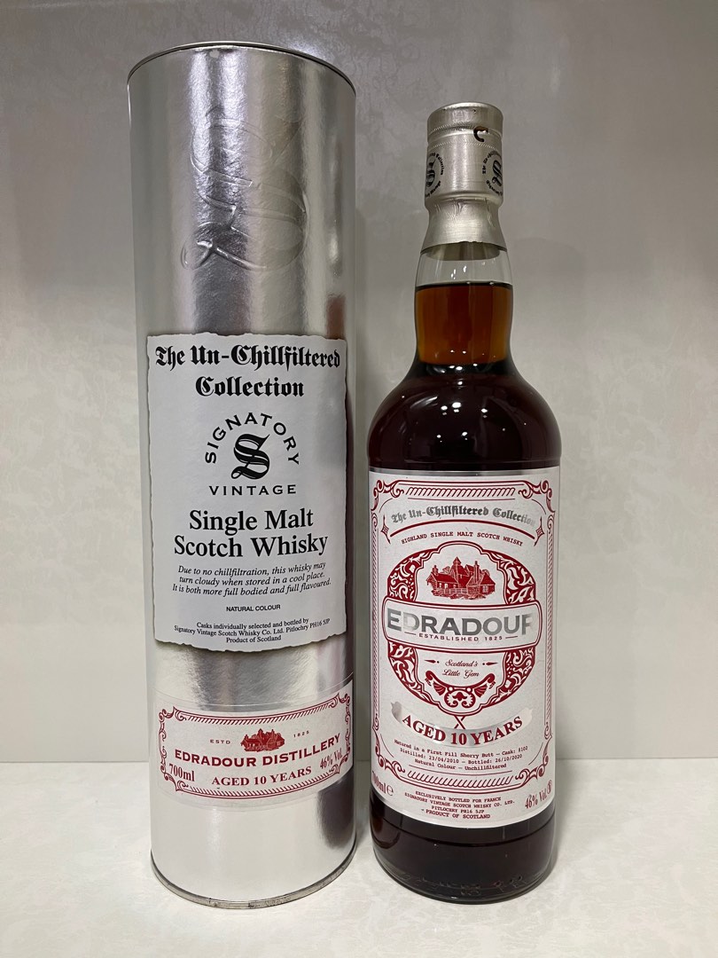 Edradour 10 Year Old 2010 French Connections Signatory Vintage, Food ...