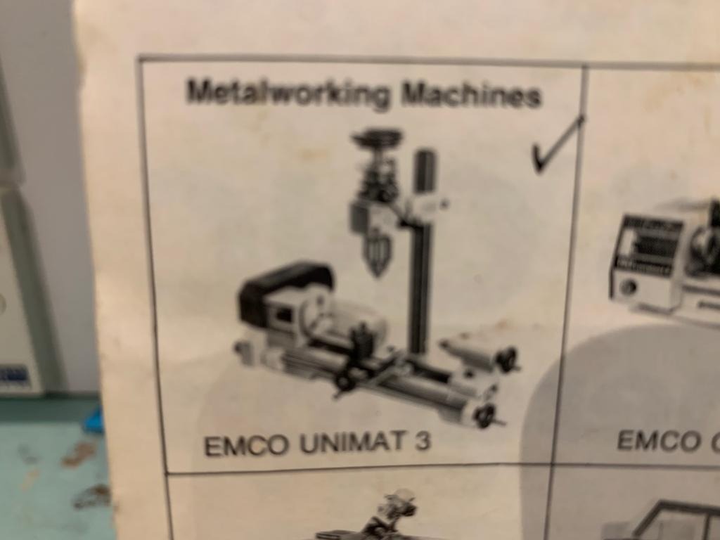 Emco Unimat 3 metalwork lathe machine, Furniture & Home Living, Home ...