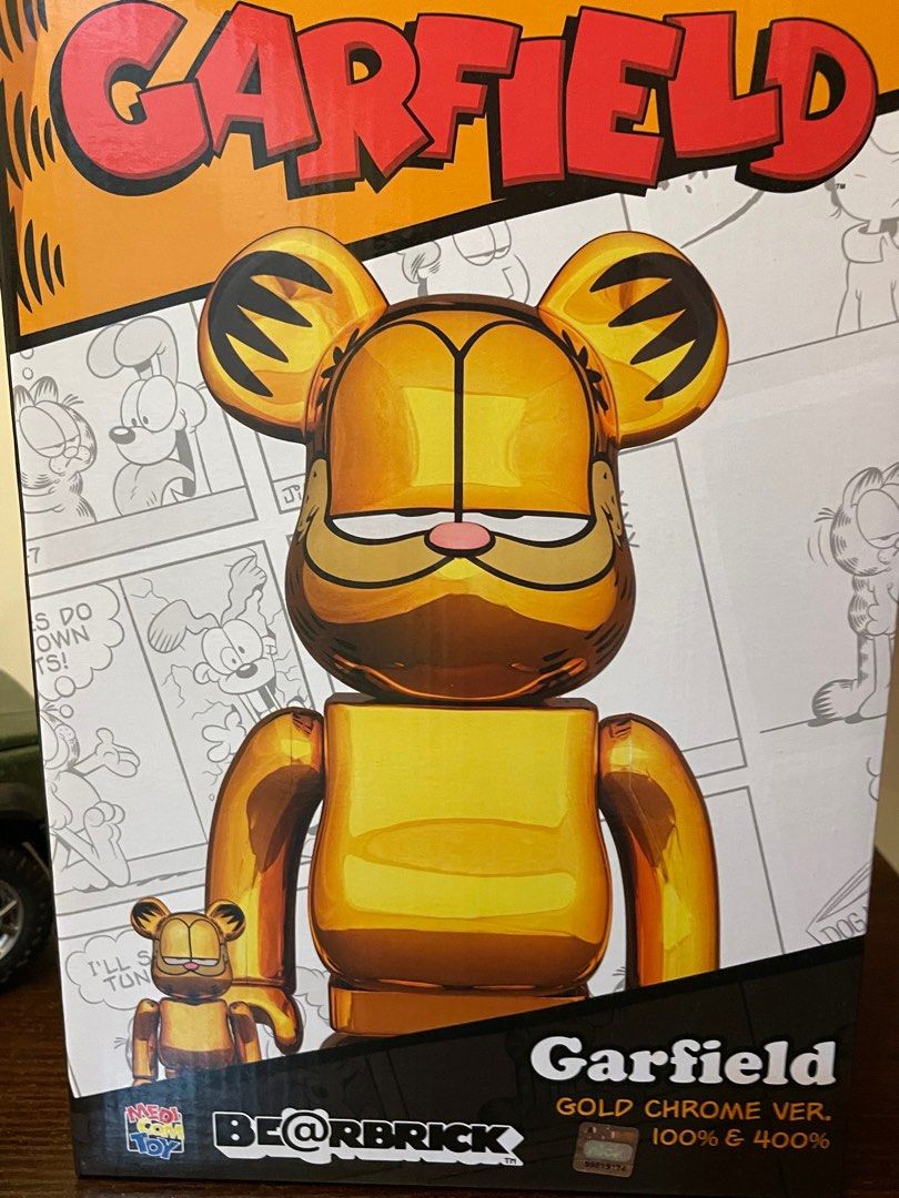 全套garfield 1000% 400% 100% bearbrick , 興趣及遊戲, 玩具 & 遊戲類 - Carousell