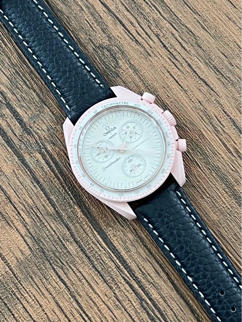 Genuine Leather Straps for Omega x Swatch MoonSwatch on Carousell
