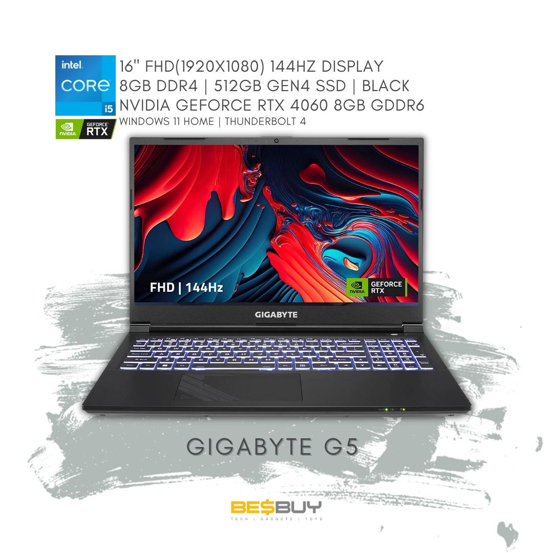 Gigabyte G5 - Intel Core i5-12500H - RTX 4060 [Pre-order], Computers ...
