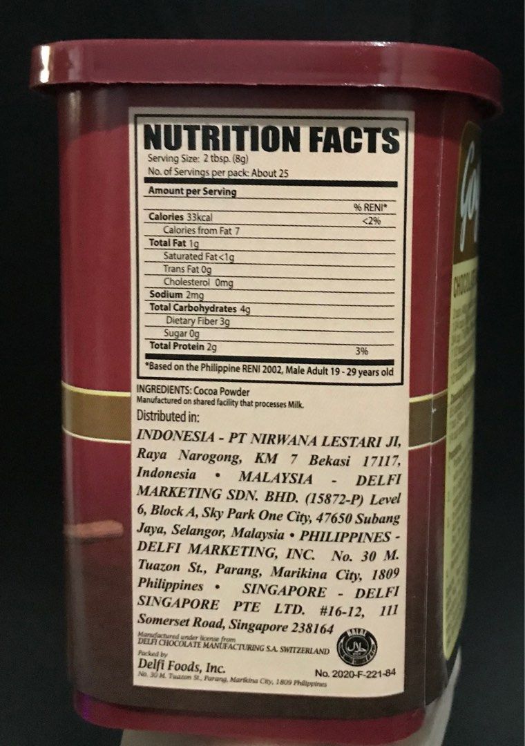 Goya 100% Cocoa Powder 200g Unsweetened, Food & Drinks, Beverages on ...