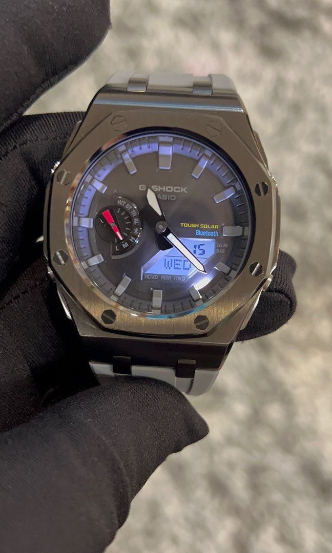 Gunmetal ash grey G- Shock Casioak mod ga2100 ga2110 gab2100 gm2100 ...