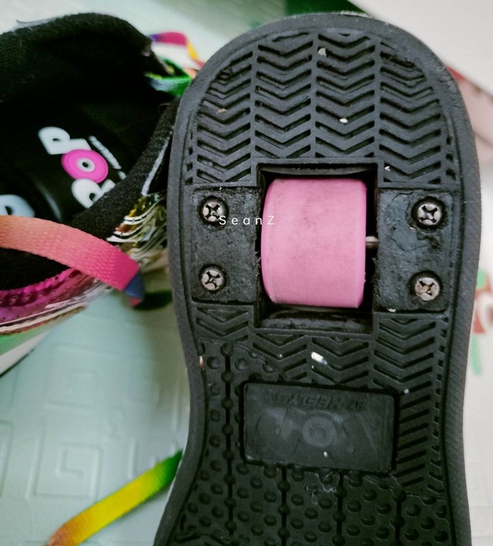 HEELYS POP DASH ROLLER SNEAKER in BLACK, Babies & Kids, Babies & Kids ...