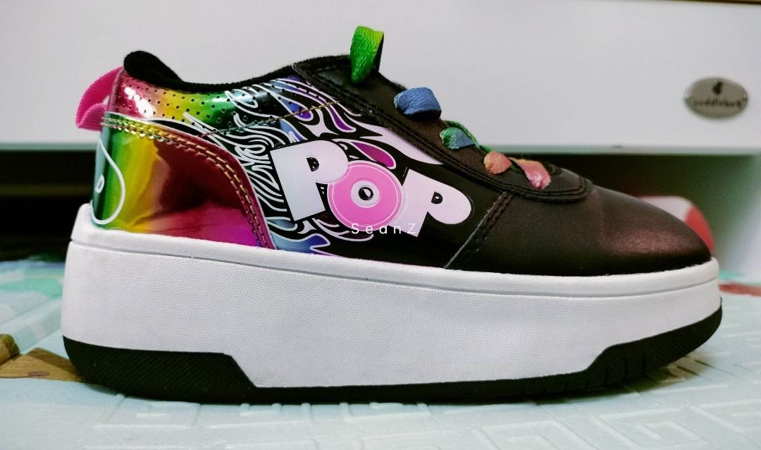 HEELYS POP DASH ROLLER SNEAKER in BLACK, Babies & Kids, Babies & Kids ...