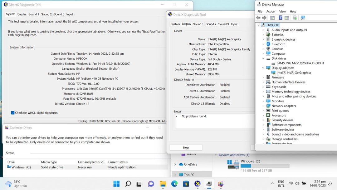 HP ProBook 440 G8 Latest 2022 Model Core i5 11TH Gen 8GB Ram 256GB SSD ...