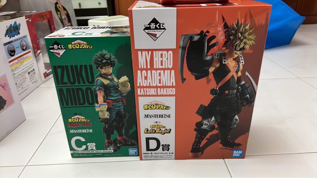 Ichiban kuji mha my hero academia prize C midoriya and prize D bakugo ...