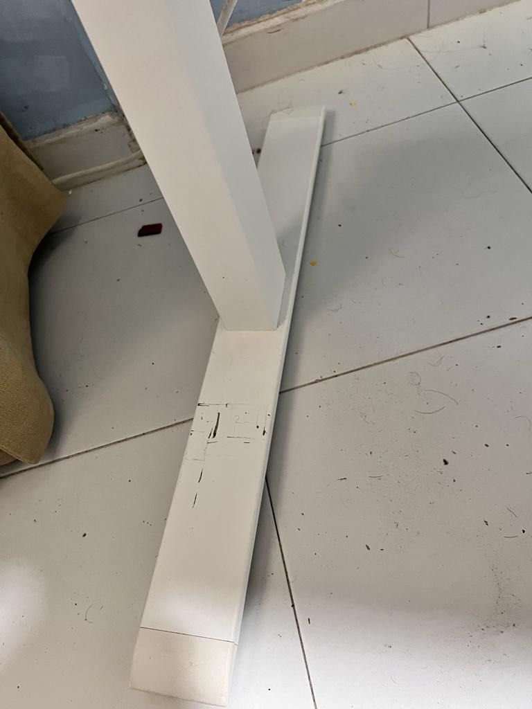 IKEA Table RODULF Desk sit/stand, grey, 140x80 cm, Furniture & Home ...