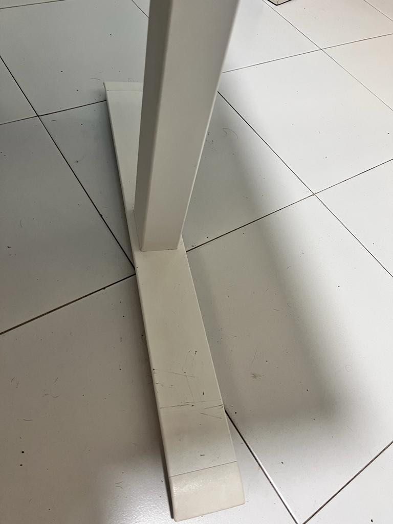 IKEA Table RODULF Desk sit/stand, grey, 140x80 cm, Furniture & Home ...