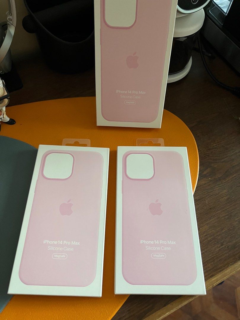 iPhone 14 Pro Max Magsafe Silicone Case [Chalk Pink] on Carousell