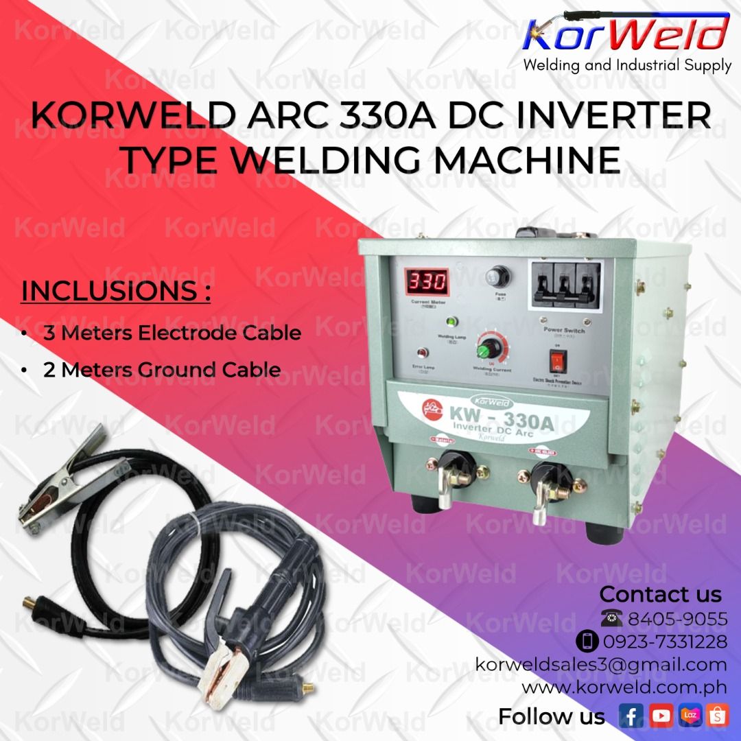 KORWELD Industrial ARC/STICK Welding Machine 330A, Commercial & Industrial, Industrial Equipment ...