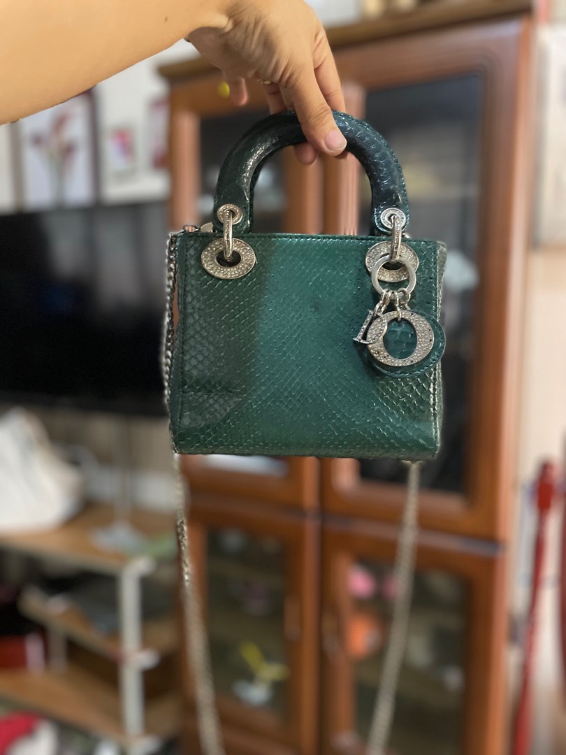 Lady dior micro snake skin on Carousell