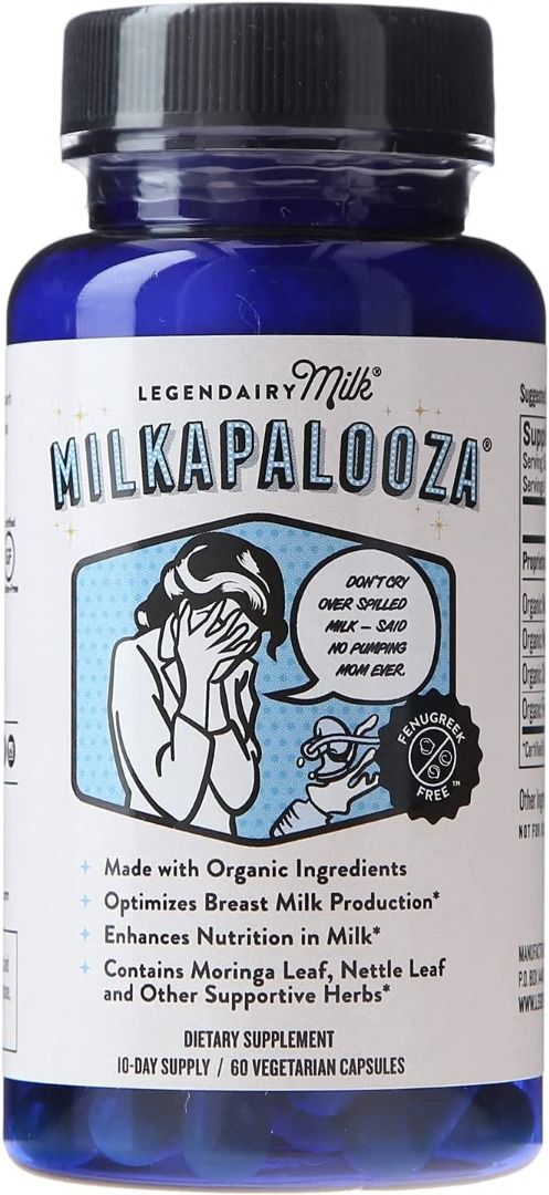 Legendairy Milk Milkapalooza Dietary Supplement Capsules (60 Capsules ...