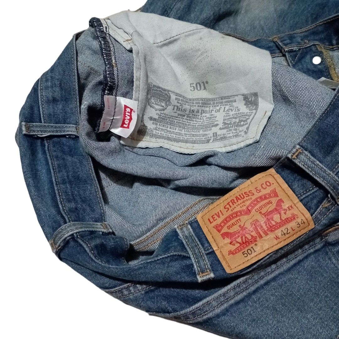 Levis 501 for big guy, Men's Fashion, Bottoms, Jeans on Carousell