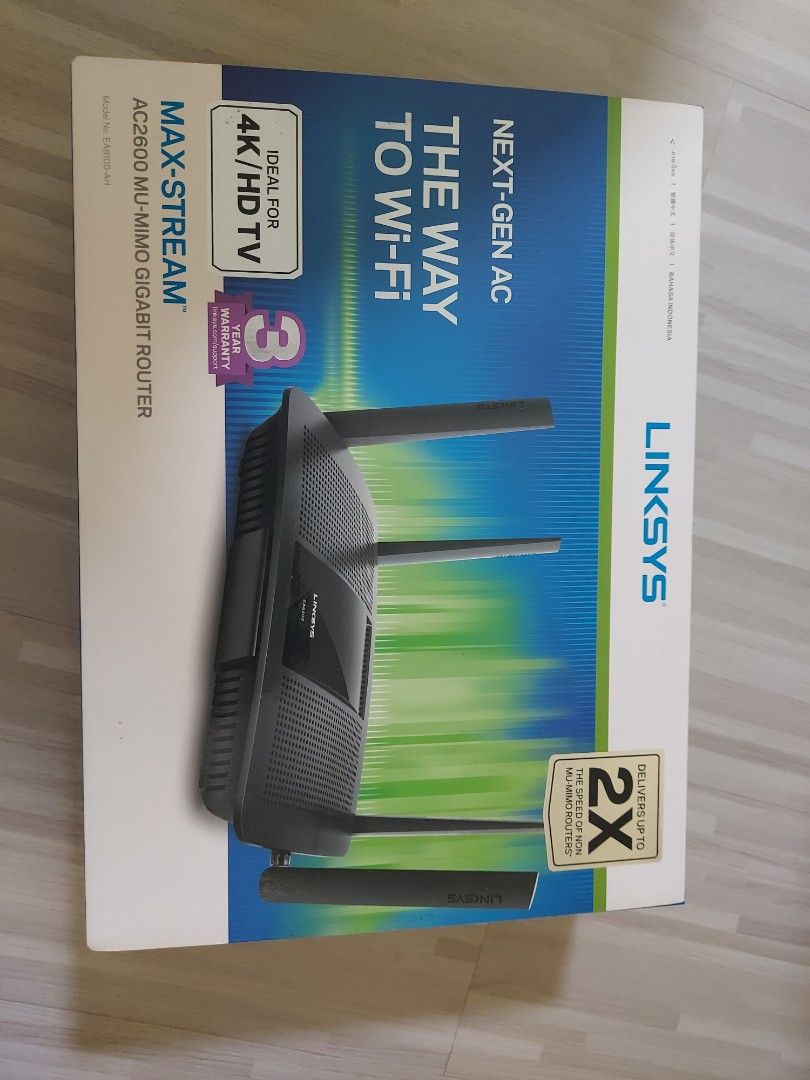 Linksys AC2600 Mu-Mimo Gigabit Router, Computers & Tech, Parts ...