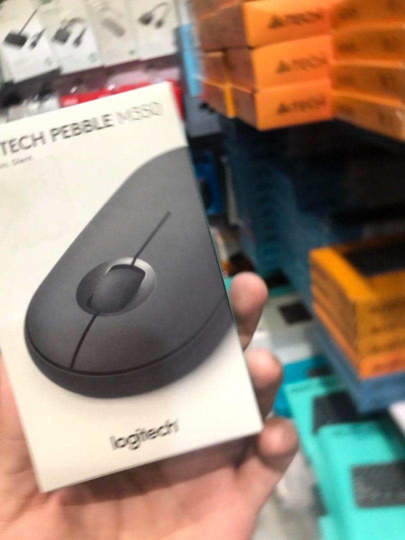 Logitech M350 Wireless Mouse Pebble Graphite With Bluetooth, Computers ...