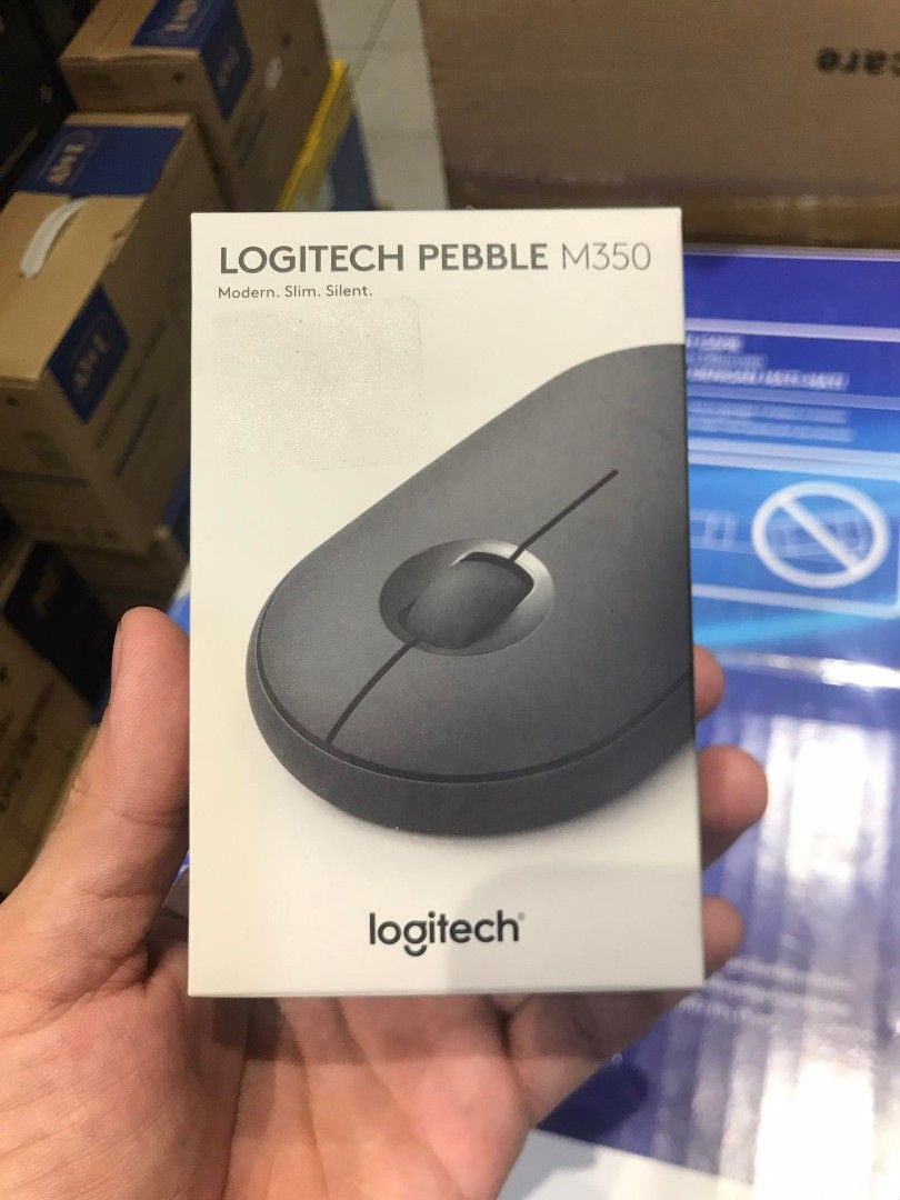 Logitech M350 Wireless Mouse Pebble Graphite With Bluetooth, Computers ...