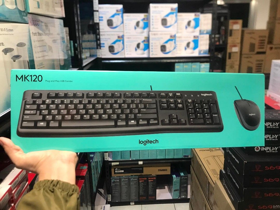 Logitech Mk120 Corded Keyboard Mouse Combo On Carousell