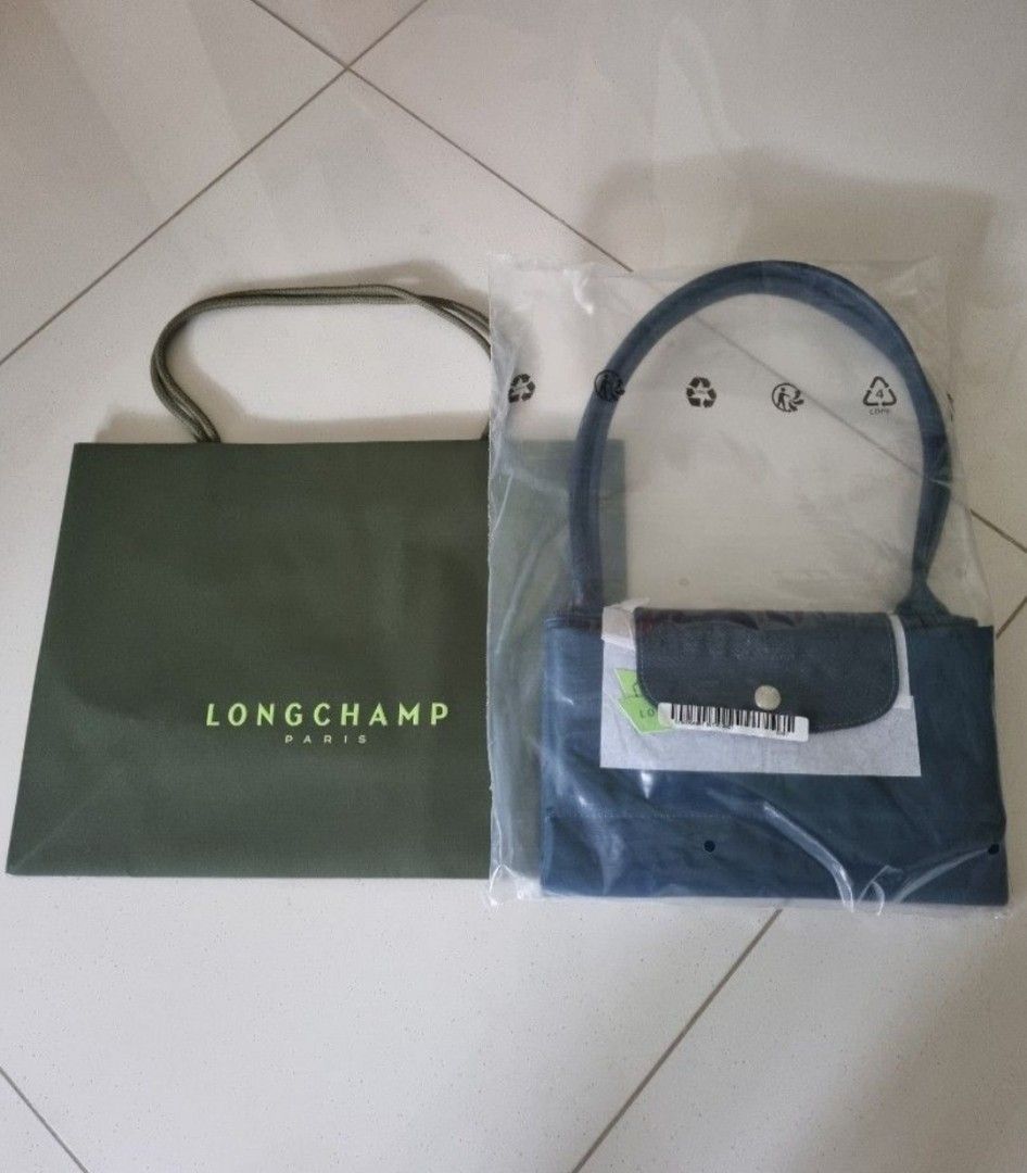 Longchamp ocean blue colour long handle bag, Women's Fashion, Bags ...