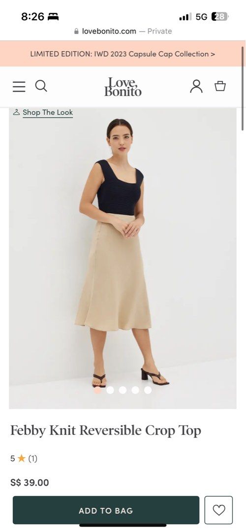 Love bonito febby top, Women's Fashion, Tops, Sleeveless on Carousell