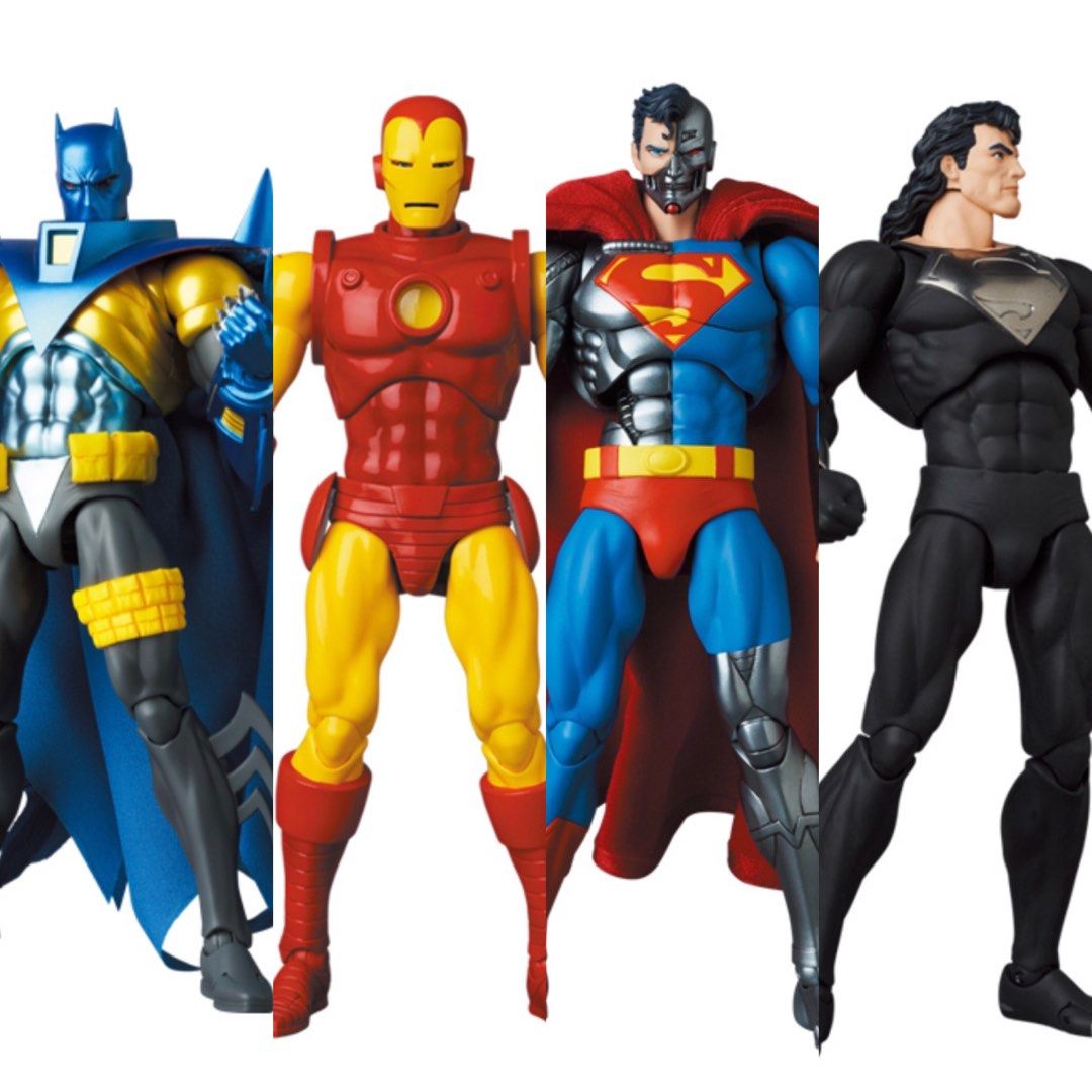 Mafex Iron Man, Mafex Cyborg Superman, Mafex Knightfall Batman, Mafex ...
