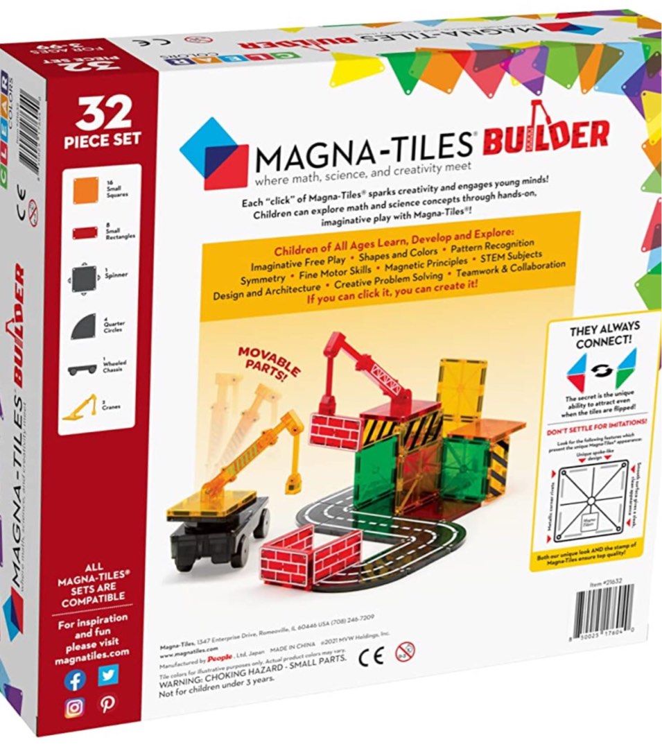 Magna-tiles Builder, Hobbies & Toys, Toys & Games on Carousell
