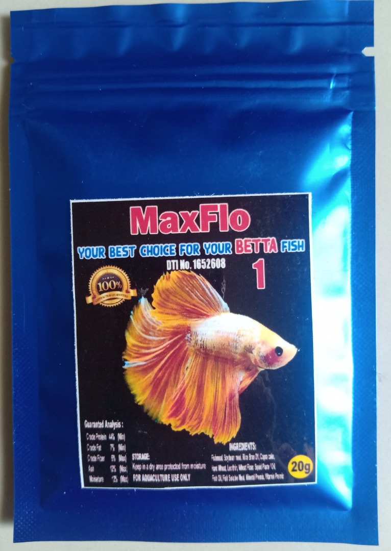 MAXFLO Betta Fish Food 20g, Pet Supplies, Pet Food on Carousell
