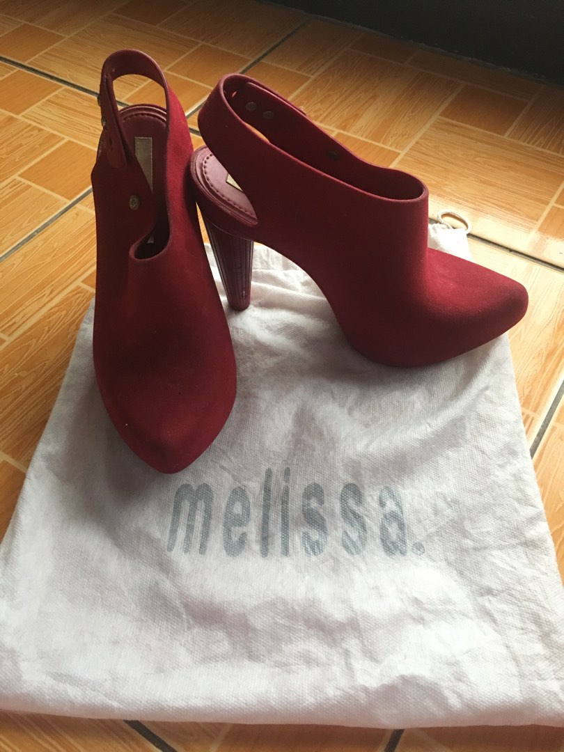 Melissa Red Heels, Women's Fashion, Footwear, Heels on Carousell