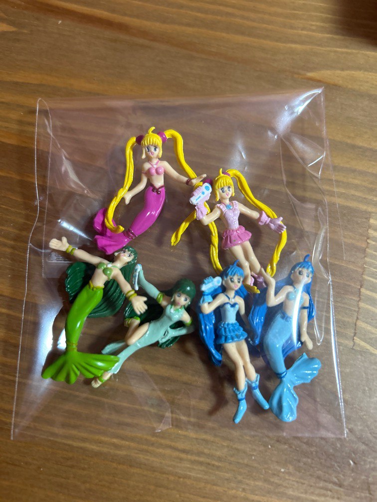 Set Mermaid melody pitchi pitchi pitch anime figure, Hobbies & Toys ...