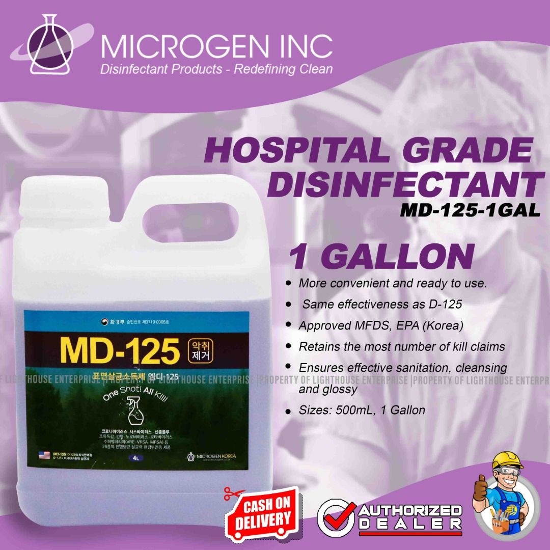 MICROGEN Hospital Grade Disinfectant (500ml, 1gallon) LIGHTHOUSE ...