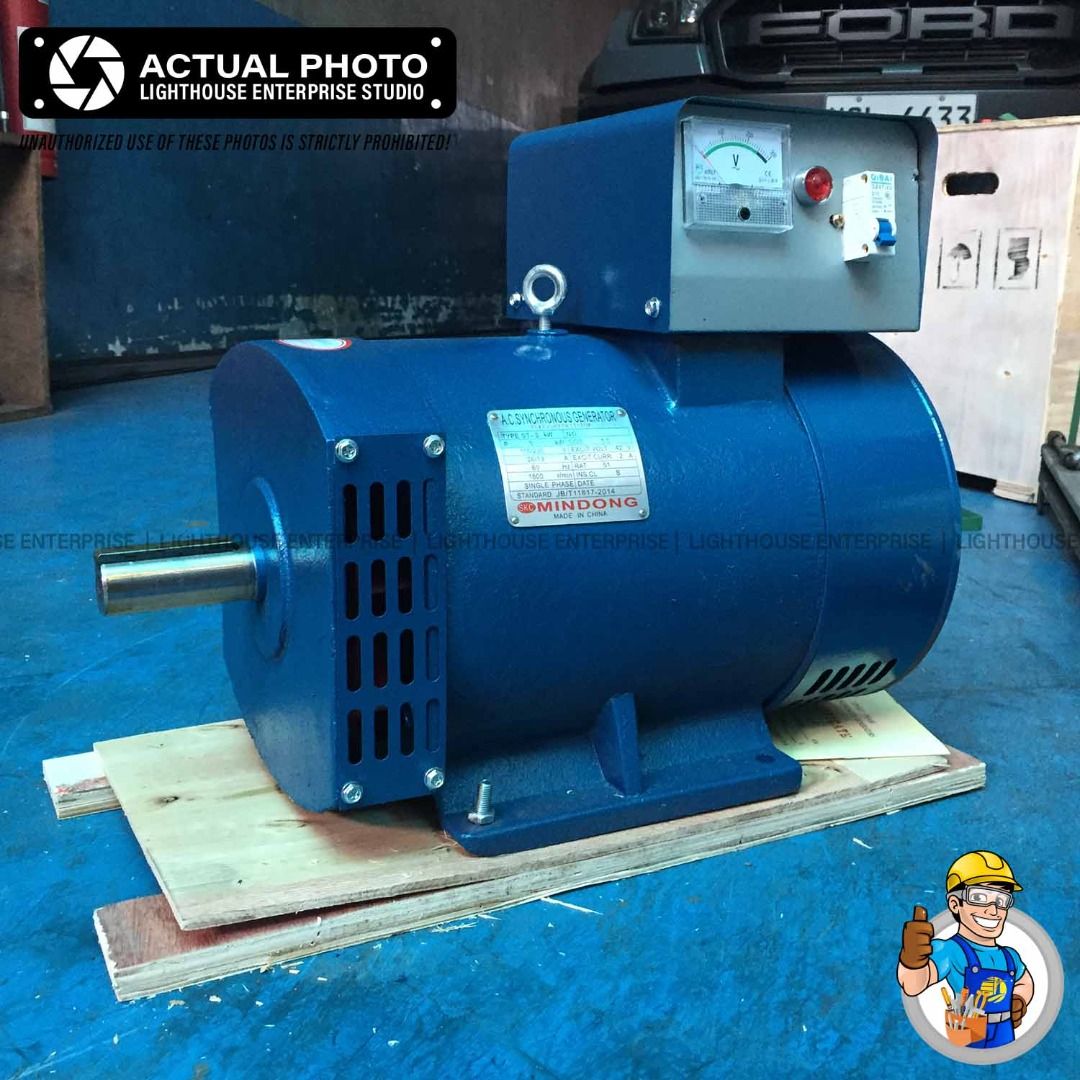 MINDONG Single Phase Alternator A.C. Synchronous Generator (ST-3KW, ST ...