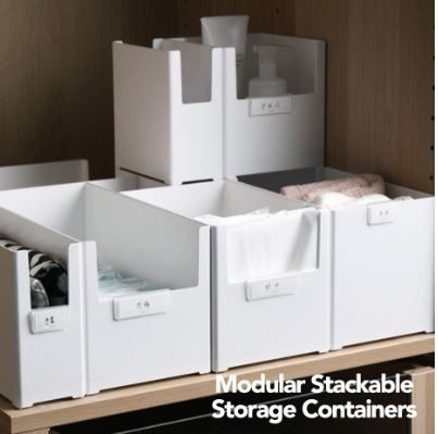 Modular Stackable Storage Sorting Containers, Furniture & Home Living ...