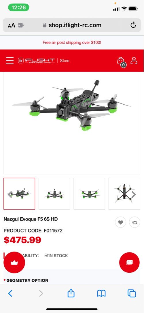 iflight Nazgul Evoque F5 6S HD, Photography, Drones on Carousell