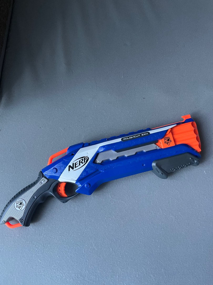 Nerf N-strike Elite Roughcut 2x4 Shotgun, Hobbies & Toys, Toys & Games on Carousell
