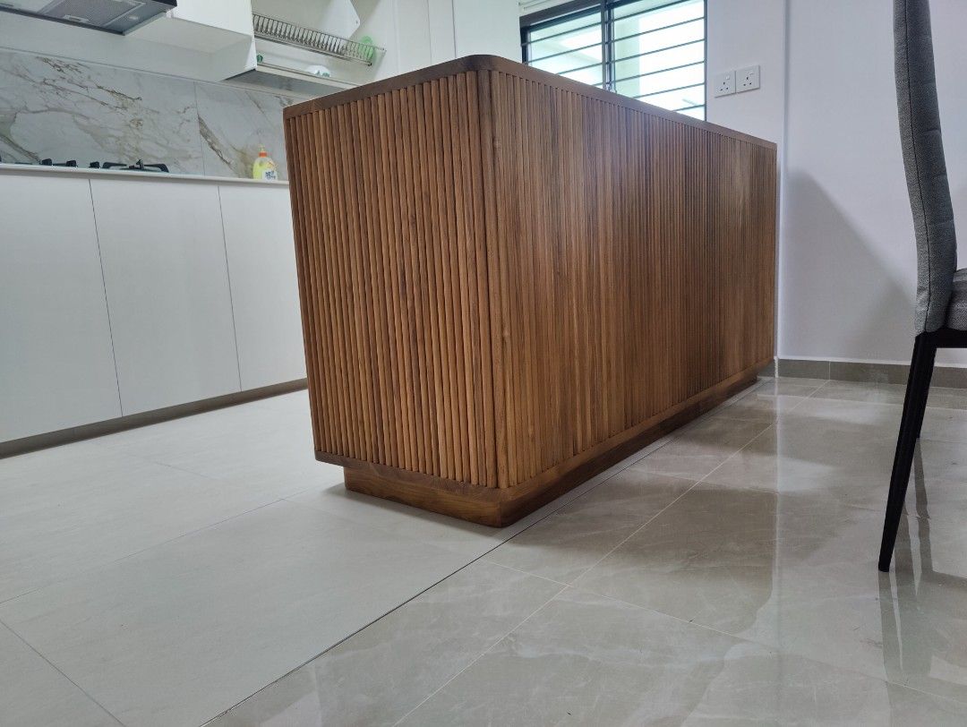 [NEW] Solid Natural Teak Kitchen Island or Cabinet, Furniture & Home ...