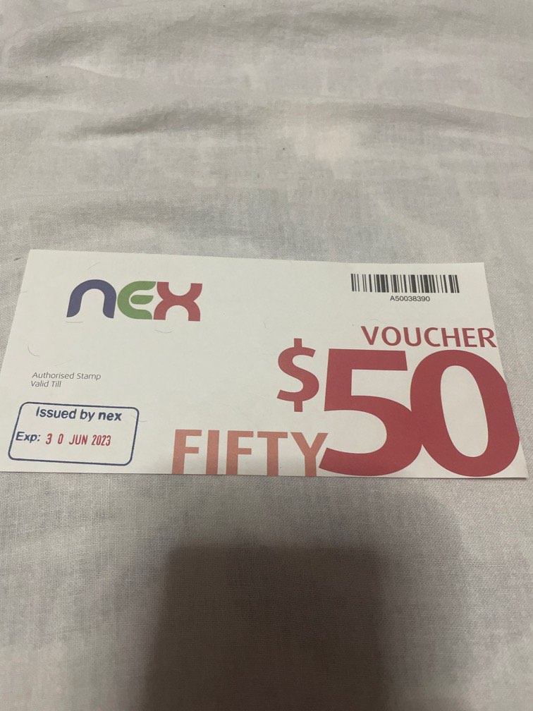 NEX Voucher, Tickets & Vouchers, Vouchers on Carousell