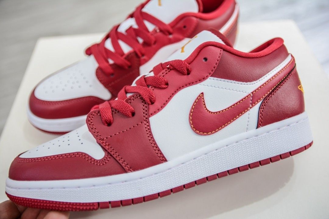 Nike Air Jordan 1 Low “Cardinal Red” (W)(2022) 553560-607, Men's ...